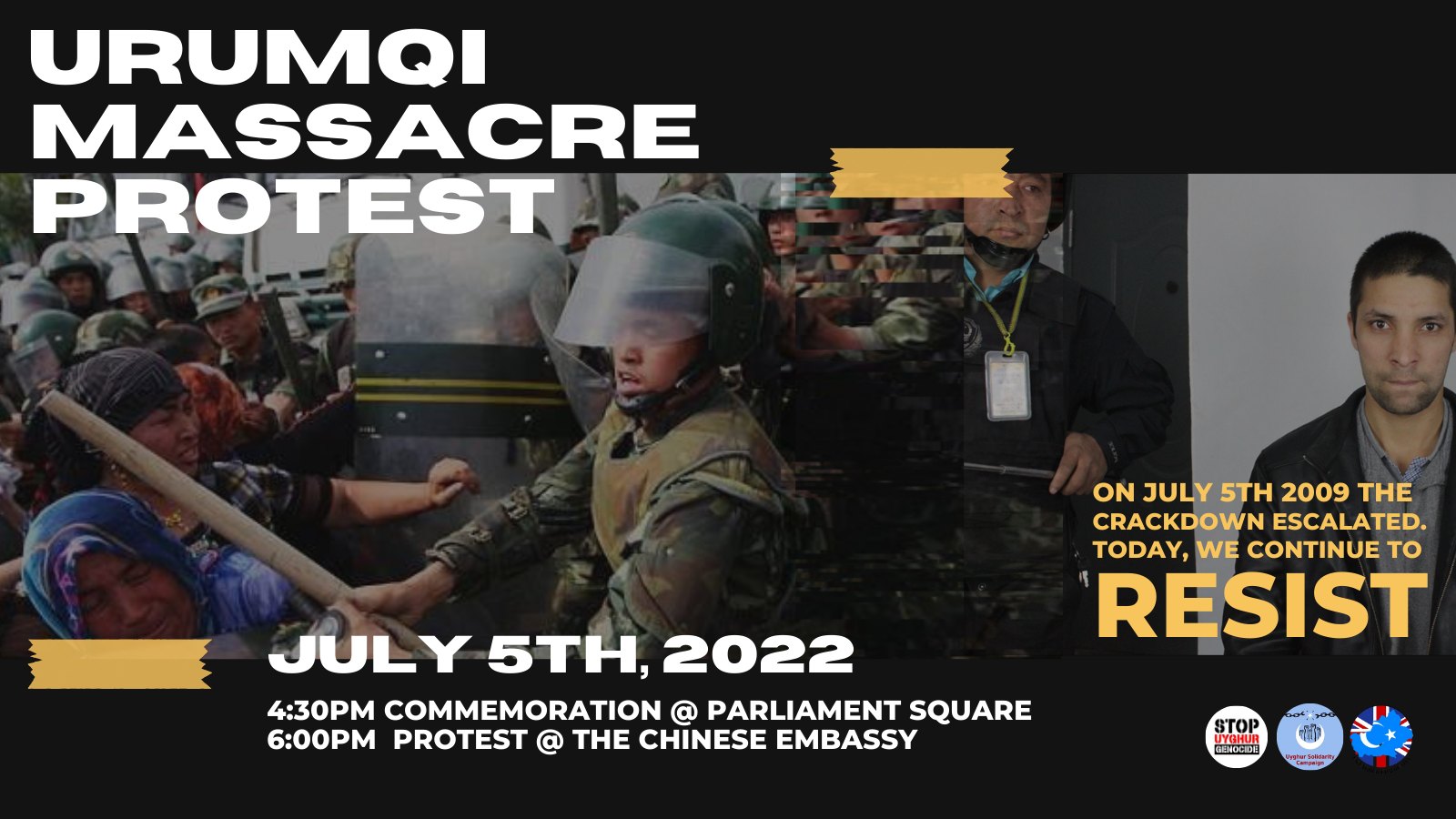 London Commemoration Events to Remember 2009 Urumqi Massacre by China ...
