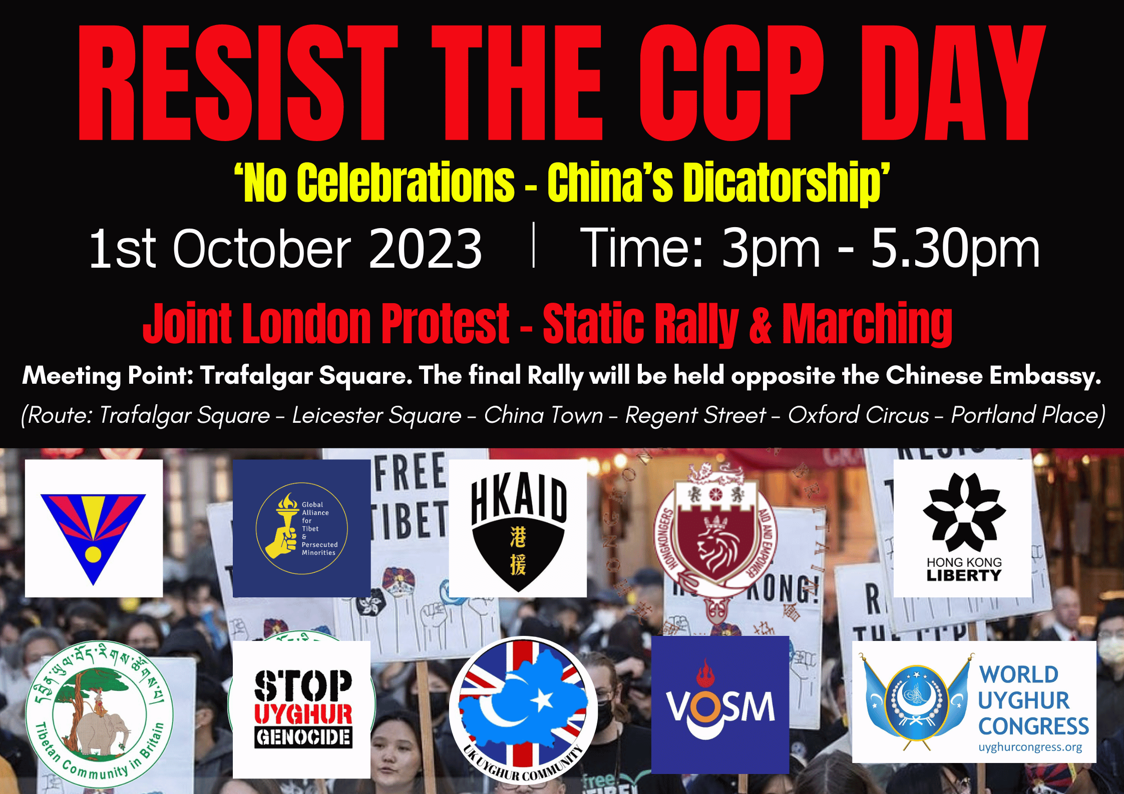 RESIST THE CCP DAY: ‘No Celebrations – China’s Dictatorship’, A Joint ...